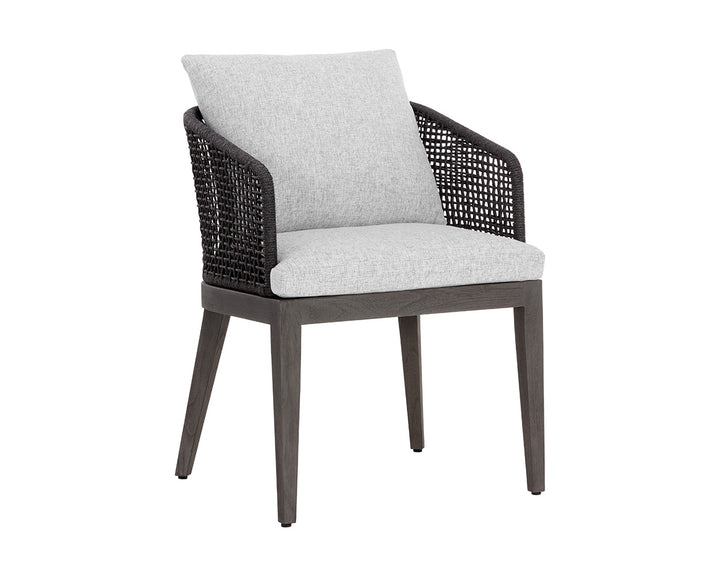 Capri Dining Armchair - Drift Brown – Sunpan Trading & Importing, Inc.