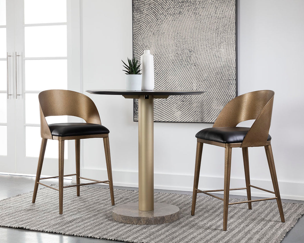 Dezirae Counter Stool - Black – Sunpan Trading & Importing, Inc.