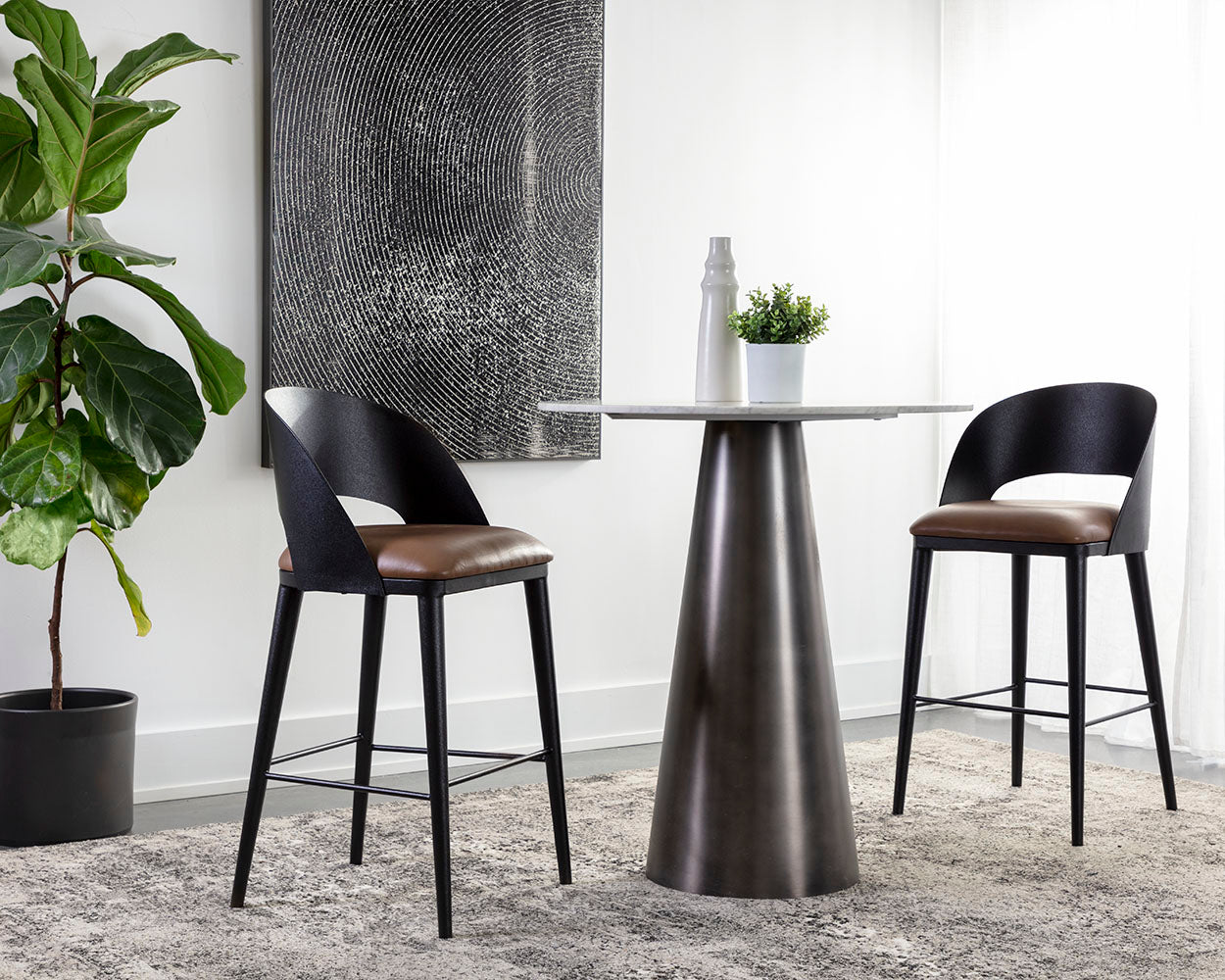 Dezirae Counter Stool - Black – Sunpan Trading & Importing, Inc.